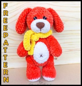 Amigurumi Velvet Weft Dog Free Crochet Pattern – Amigurumi Free Pattern